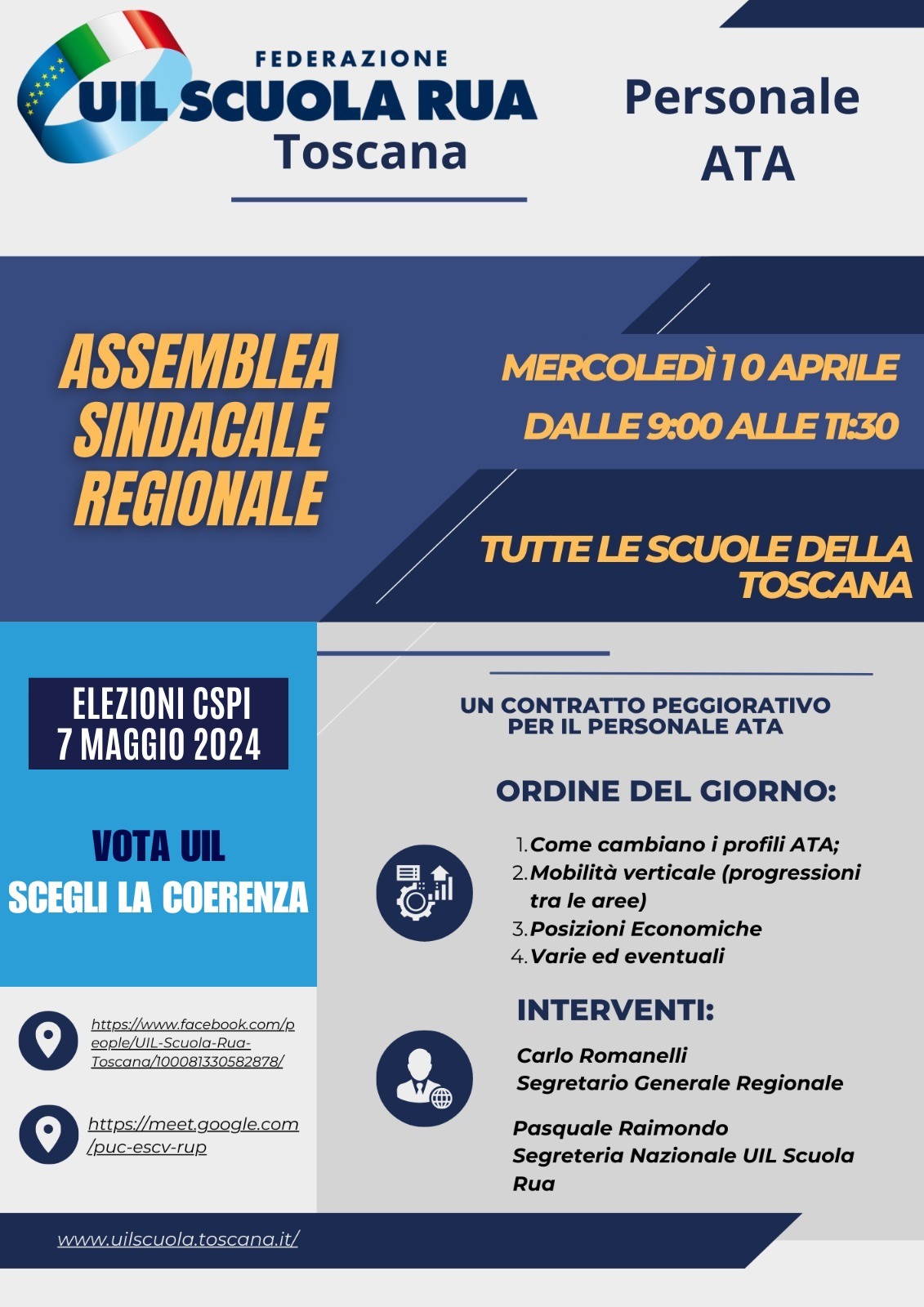 ASSEMBLEA SINDACALE REGIONALE FEDERAZIONE UILSCUOLA RUA PERSONALE ATA – sito istituzionale ...
